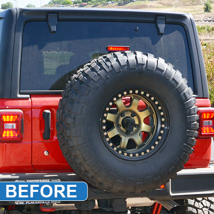 Metalcloak's Jeep JL Wrangler Spare Tire Delete Kit and Camera Mount